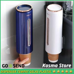 Jual Dispenser Tempat Plastik Gelas Wall Paper Cup Holder Storage Rack ...
