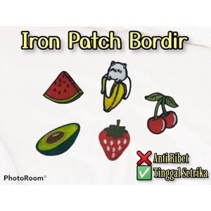 Jual Patch Bordiri Buah Fruit Emblem Bordir Murah Tempelan Baju Buah ...