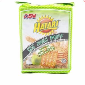 Jual makanan ringan wafer hatari hong puff malkis kelapa 260 gr ...