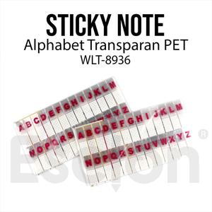 Jual Stick Notes Transparant Alphabet Angka / Sticky Notes - Angka ...
