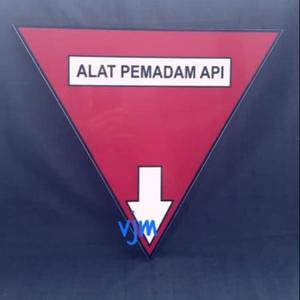 Jual Sign board akrilik alat pemadam api ( apar ) , sign label acrylic ...