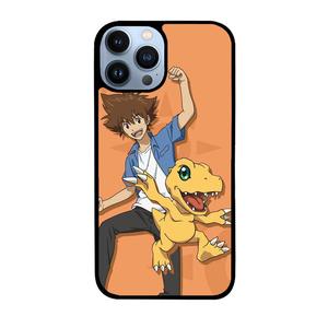 Jual Casing Custom iPhone 13 Pro Agumon and yagami digimon DK0408 ...