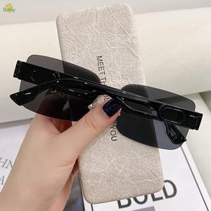 Jual Kacamata Hitam Tanpa Bingkai Lensa Gradasi Pelindung Matahari ...