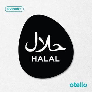 Jual Halal Sign Board Akrilik Tempel Signage Dinding Papan Label ...