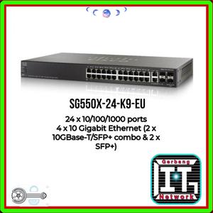 Jual Cisco SG550X-24-K9-EU 24-port Gigabit Stackable Managed Switch ...