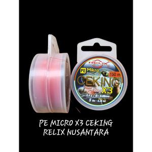 Jual Senar PE MICRO X3 CEKING dari Relix Nusantaraa - PE 0.4 - 5Lb - Jakarta Timur - Umpan Kriik ...