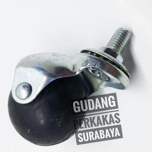 Jual RODA KURSI BULAT 2 IN DRAT KASAR M10 P 1.5 BAUT RODA CASTER MODEL ...
