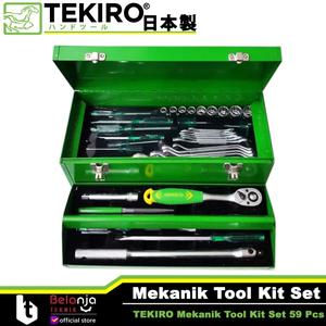 Jual TEKIRO Mekanik Tool Kit Set 59 Pcs Toolset Toolkit Toolbox Set ...