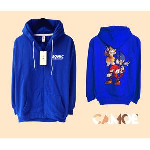 Jual Jaket Hoodie Zipper Sonic Tails Knuckles The hedgehog - Jakarta ...