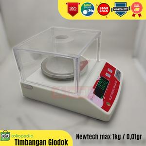 Jual TIMBANGAN KIMIA, NERACA, EMAS, LAB, NEWTECH 1 kg / 0,01 gr, NTA ...