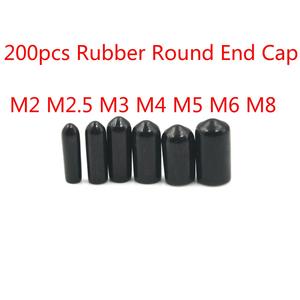 Jual 200Pc Rubber Round End Cap M2 M2.5 M3 M4 M5 M6 M8 M12 Cover ...