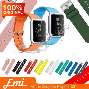 Jual Replacement Strap 19mm Silicon Strap Haylou LS01 - Biru - Kota ...