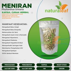 Promo MENIRAN 100 Kapsul Herbal Batu Ginjal Empedu Peluruh Kencing ...