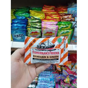 Jual FISHERMAN'S FRIEND MANDARIN & GINGER SUGAR FREE PERMEN LOZENGES 25 ...
