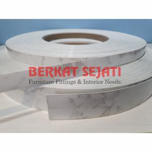 Jual Edging Hpl Aica Taco WHITE MARBLE GLOSS / MARMER PUTIH KILAP 23mm ...