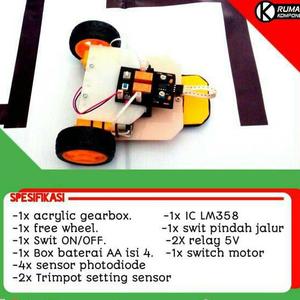 Jual Robot line follower pengikut garis line tracer kit edukasi super 2 ...
