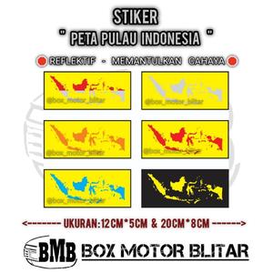 Jual Stiker / Sticker Peta Pulau Indonesia Fosfor Box Motor Touring ...