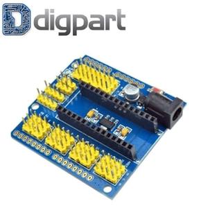 Jual Arduino Nano Shield V3 Blue IO Sensor Expansion Adapter Breakout ...