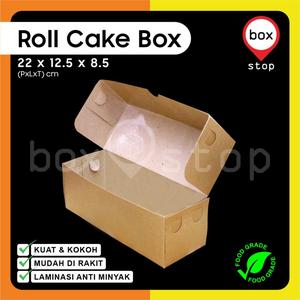 Jual Box Roll Cake - Dus Bolu Gulung - Kotak Roll Cake - S - POLOS - Jakarta Barat - Box Stop ...