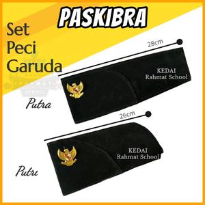 Promo Topi Peci Kopiah Songkok Paskib Paskibra Petugas Upacara Pin ...