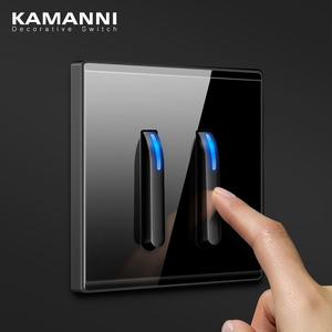 Jual Kamanni Luxury Light Switch D Indicator 2 Gang Wall - Kota Depok - Lord Of Import | Tokopedia