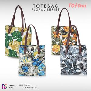 Jual Tote Bag Kanvas Lapisan Furing Dalam Resleting Aesthetic Pouch ...