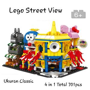 Jual Mainan Balok Susun Cartoon Street View Set 4 / Balok Classic ...