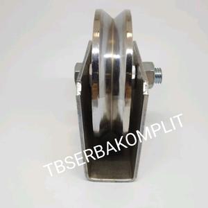 Jual Roda Pagar Besi 6" Model V Size 150mm DOUBLE BEARING Heavy Duty ...