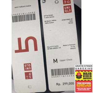 Jual UNIQLO LABEL TAG HANGTAG NAME TAG PRICE TAG ready stock sesuai ...