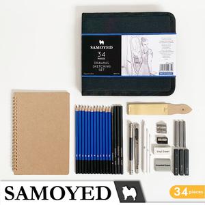 Jual Peralatan Pensil Gambar Sketsa Professional Drawing Sketching Set ...