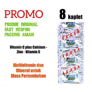 Jual ZEVIT GROW MULTIVITAMIN VITAMIN C 500mg - ISI 8 KAPSUL - ASLI 100 ...