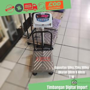 Jual Timbangan Digital / Industri / SAYAKI / SONIC Cap 100 kg T18 + Pagar - Jakarta Barat ...