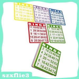 Jual 100pcs Bingo Paper Game Cards Bingo Cards 5 Colors - Jakarta Utara ...