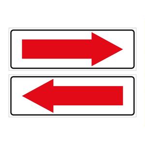 Jual Stiker Sticker PENUNJUK ARAH PANAH 15X5cm KANAN KIRI Rambu k3 ...