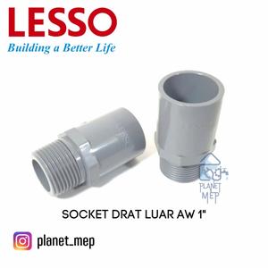 Jual LESSO SOCKET DRAT LUAR AW 1" PVC / VALVE SOCKET - Kota Denpasar ...