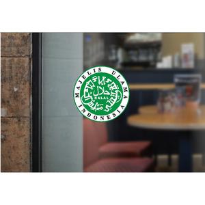 Jual STIKER VINYL TANDA SIGN LOGO HALAL MUI MUSLIM CAFE RESTORAN MAKAN ...