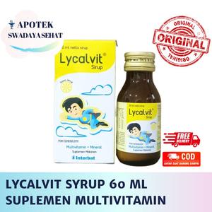 Jual LYCALVIT SYRUP 60 ML - Suplemen Multivitamin Anak, Ibu Hamil - 1 ...