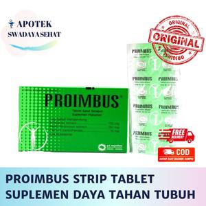 Jual PROIMBUS Strip Tablet - Suplemen Daya Tahan Tubuh Multivitamin - 2 ...