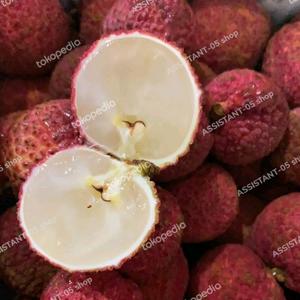 Jual buah leci tanpa biji seedlees lychee manis super leci seedless 2kg ...