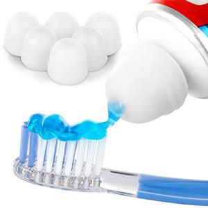Jual 6 Pack Self Closing Toothpaste Cap,Toothpaste Cap Dispenser ...