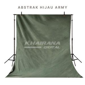 Jual Background Backdrop Layar Foto Studio Hijau army 3x6meter ...