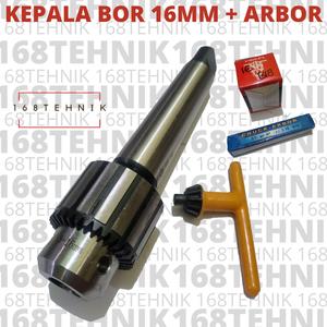 Jual SET KEPALA BOR 16MM MT4 / CHUCK KEPALA BOR 3-16MM ARBOR MT4 B18 ...