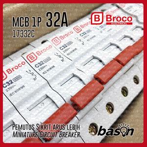 Promo BROCO MCB 32A 1P 17332C - Circuit Breaker - Jakarta Utara - Bason ...