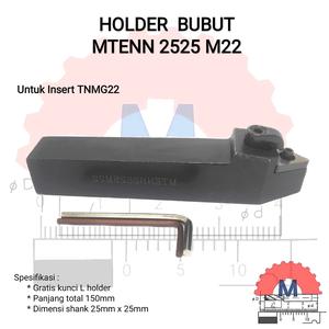 Promo MTENN 2525 22 lathe holder stang pahat bubut Netral MTENN2525 M22 - Jakarta Selatan ...