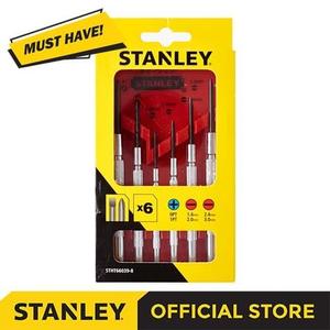 Jual Stanley Metal Precision Screwdriver Set / Obeng Set 6Pcs STHT66039 ...