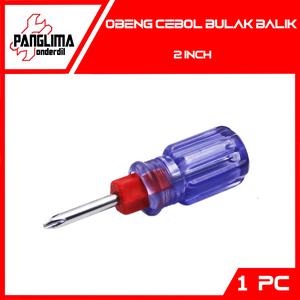Jual Obeng Cebol Mini Biru Bulak-Balik 2 Way 2 Inch Plus-Minus Kecil ...