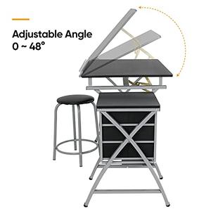 Promo ZENY Tabletop Tilted Drawing Drafting Table Craft Drafting Desk ...