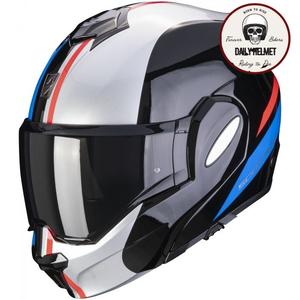 Jual SCORPION EXO TECH FORZA BLUE SILVER RED | HELM MOTOR MODULAR SHARK ...