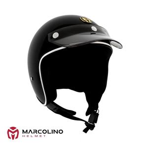 Jual Helm Bogo Retro Marcolino Classic Edition Black SNI Japan Pet ...