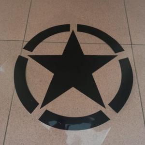 Jual Sticker Stiker Star Bintang Hitam Kap Mesin Jeep Rubicon Jk ...